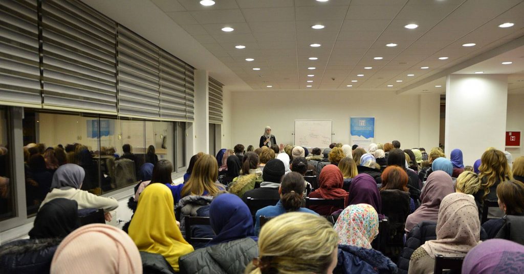 Aida Tule during lecture in the Foundation “Source of Hope ...